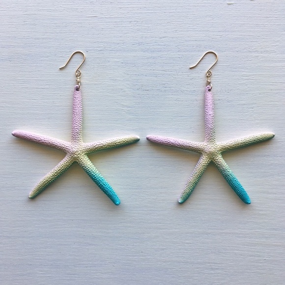 Aloha Mermaid Jewelry | Jewelry | Handmade Spray Painted Real Starfish ...